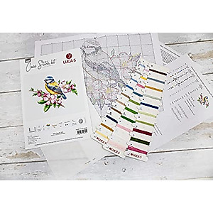 Cross Stitch Kit Luca-S - The Blue tit B1195