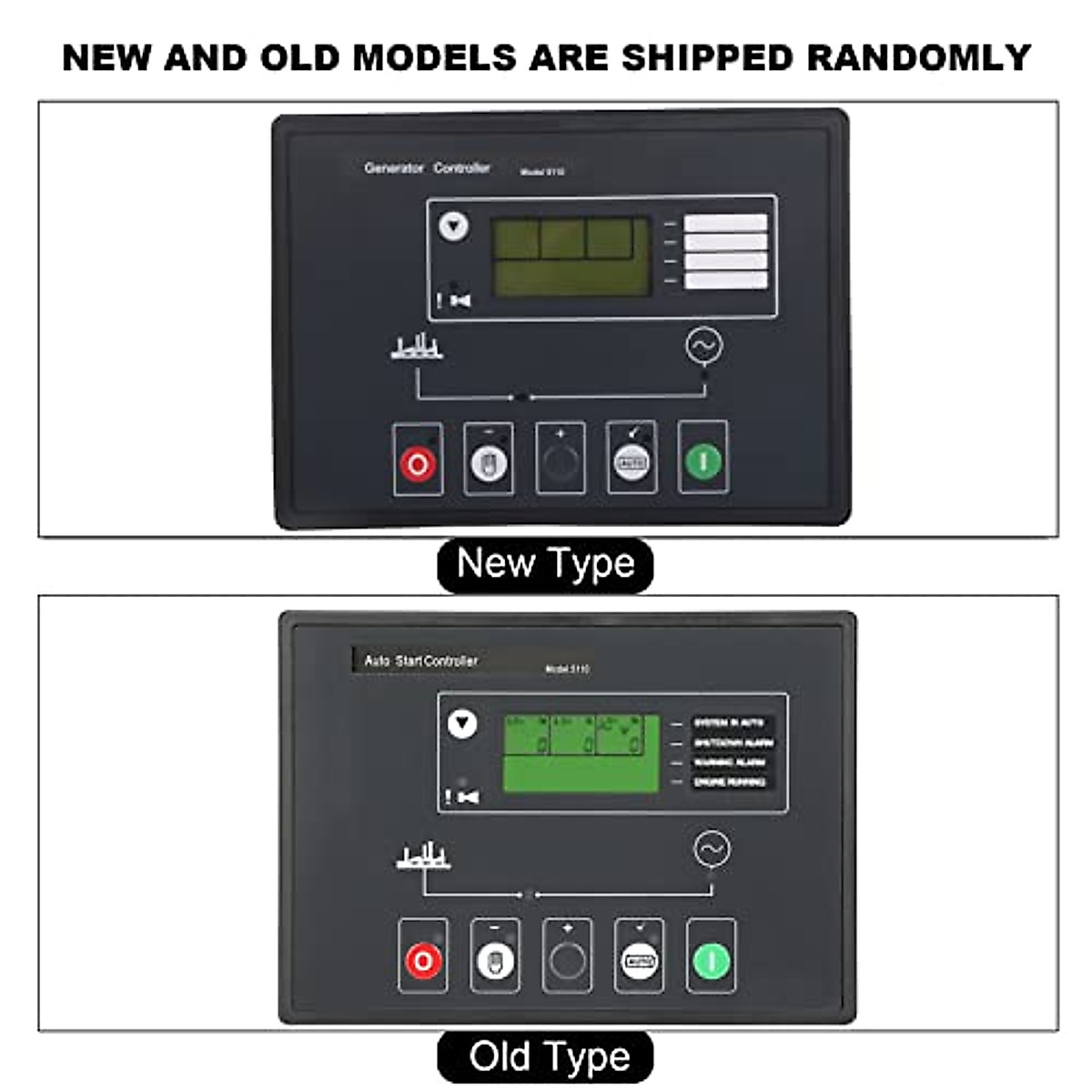 Generator Controller Module Panel, Separate Core DSE5110 Generator Electronic Controller Module Control Panel LCD Display
