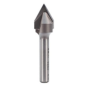 Whiteside Router Bits 1550 V-Groove 60-Degree 1/2-Inch Cutting Diameter and 7/16-Inch Point Length