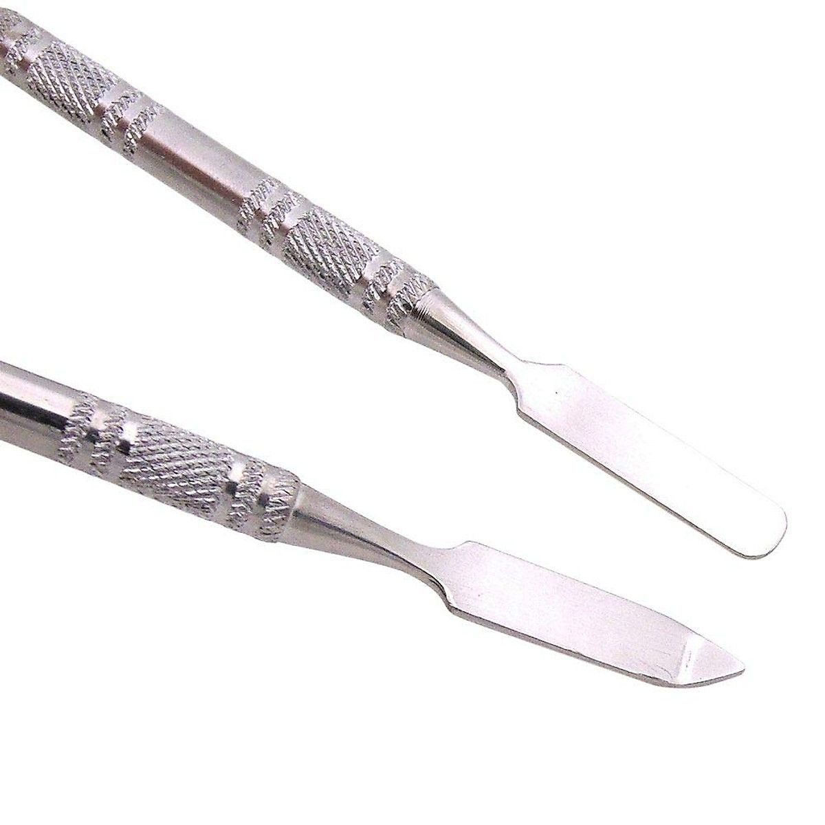 2 Pack Makeup Palette with Spatula, Stainless Steel 3-well Cosmetic Palette and Butterfly Makeup Palette, Nail-art Mixing Blending Makeup Tools for Eye Shadow, Eyelash, Lipsticks, Nail Art