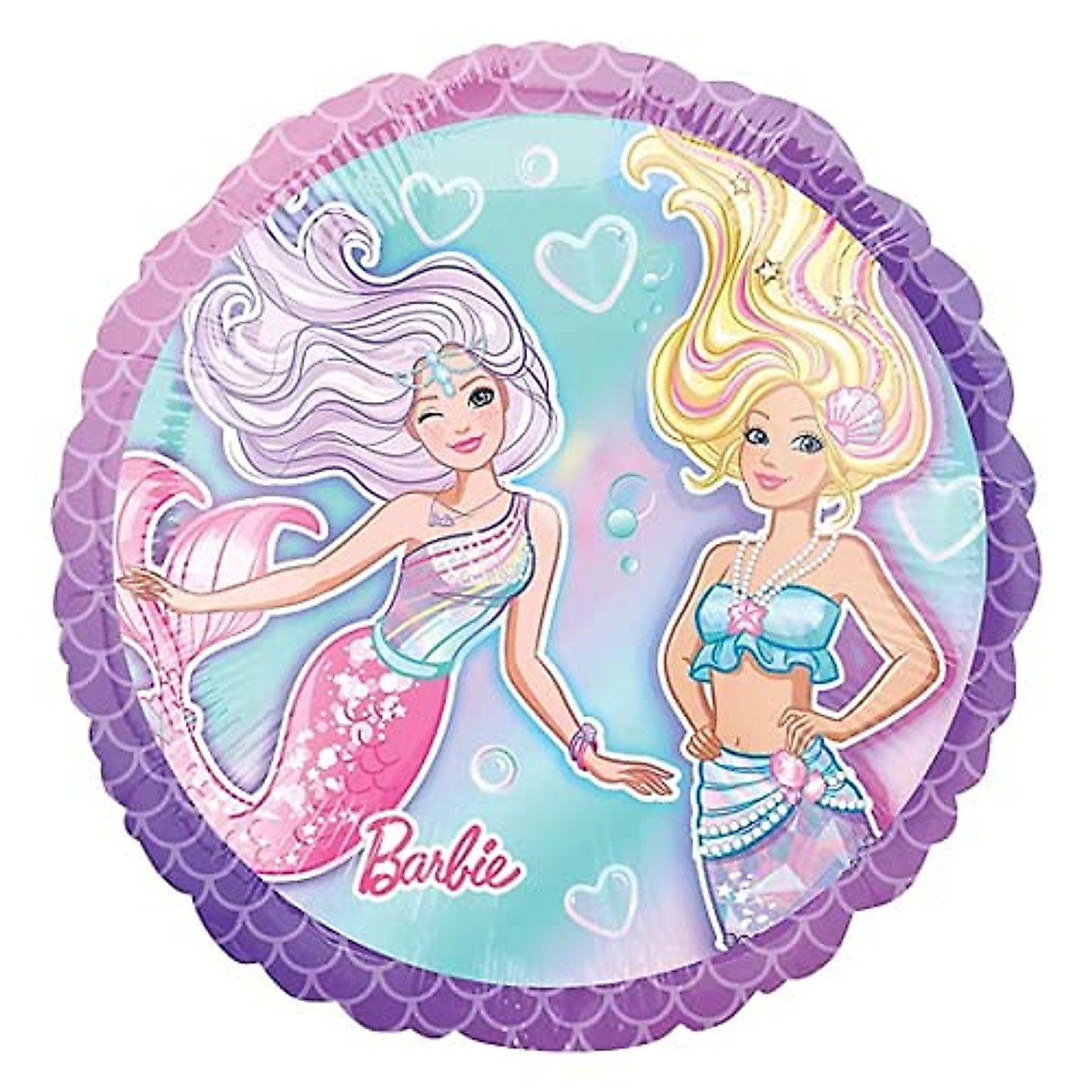 Mermaid Party Balloon Decorations - Set Of 5 Balloons For A Unicorn Princess Mermaid Theme Happy Birthday Decoration Bouquet Centerpiece Or Backdrop Banner