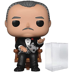 POP The Godfather 50th - Don Vito Corleone Funko Vinyl Figure (Bundled with Compatible Box Protector Case), Multicolored, 3.75 inches