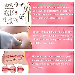 PYNLS-Sex Doll for Men Full Size Female Torso Love Doll Lifelike Pussy Ass with Vaginal Anal Breast Sex for Men Masturbation Male Sex Dolls for Men USA in Stock