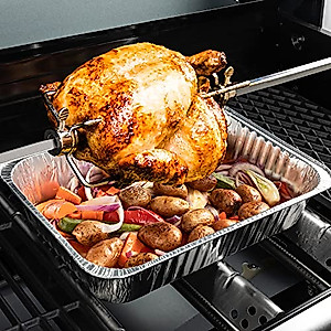 Royal Gourmet 5-Burner Propane Gas Grill with Side Burner, Stainless Steel Barbeque Grills, Silver, GA5404S