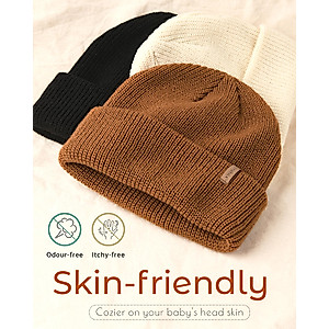 FURTALK Toddler Beanie Baby Boys Girls Beanies Kids Winter Hats Children Knit Warm Caps