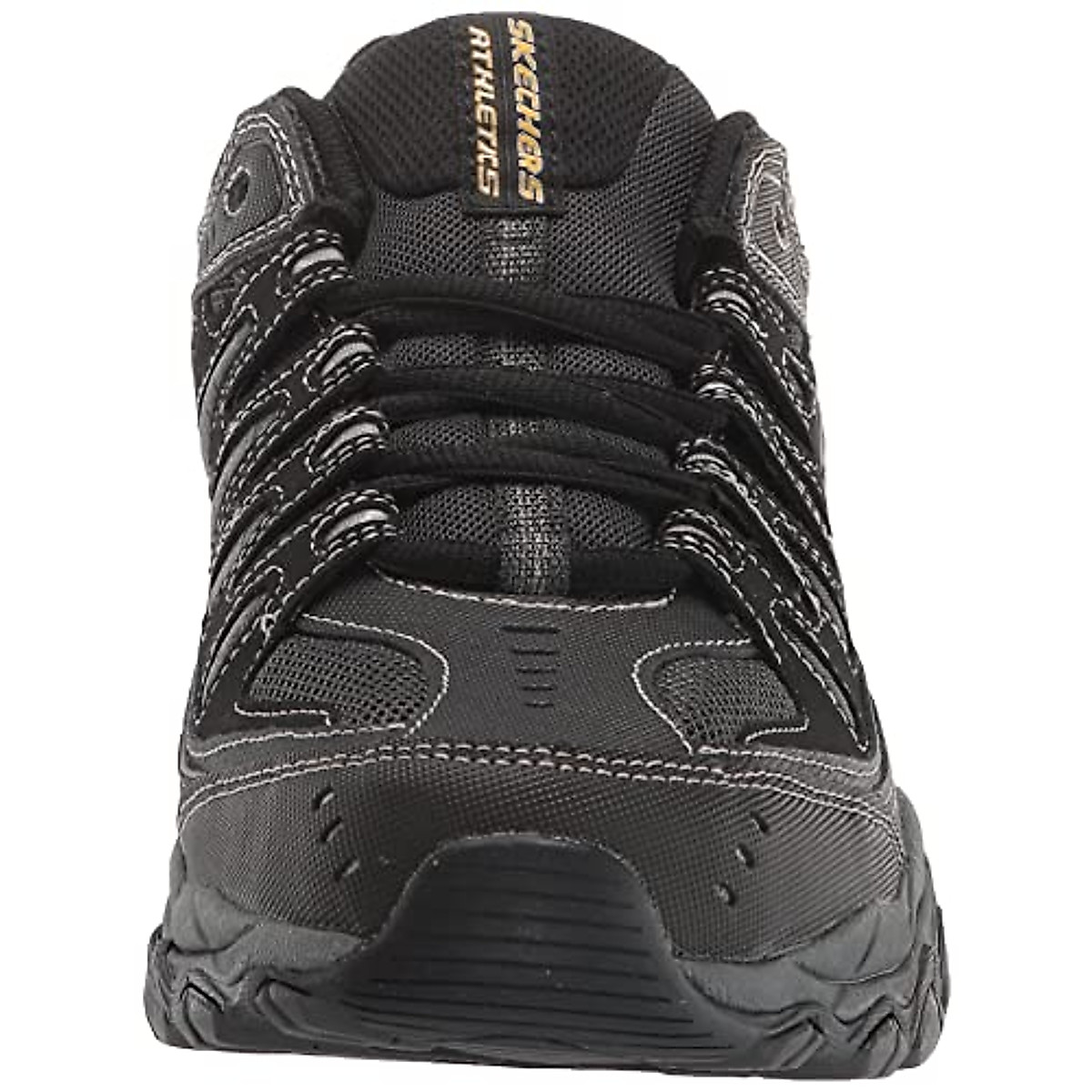 Skechers mens Afterburn M. Fit fashion sneakers, Black, 10 X-Wide US