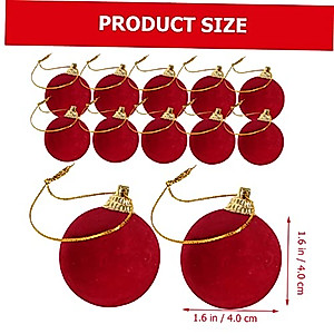 Didiseaon 24 pcs Christmas Balls Christmas Decor Christmas Tree Ball Pendant Xmas Hanging Bulbs Balls Felt Christmas Ornament Balls Xmas Ball Decoration Ball Ornaments for Xmas Tree Foam Set
