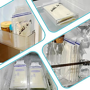 Freeze Flat Breast Milk Storage Bag |Breastmilk Freezer Flattener Kit Make Mother's Milk Bags Organizer Even to Save Refrigerator Space | Fit 3 4 5 6oz, 2-Pack