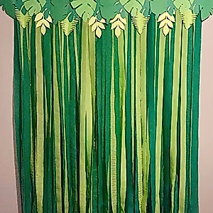 PartyWoo Purple Green Gold Balloons 50 pcs and Crepe Paper Streamers Green 4 Rolls