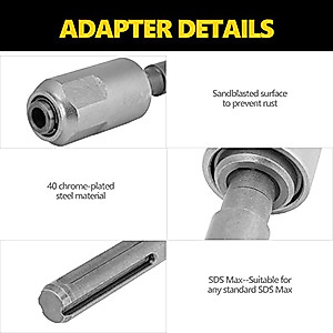 SDS Max to SDS Plus Adapter for Rotary Hammers Connection SDS Max to SDS Plus Drill Converter Shank Quick Tool for Demolition Hammers