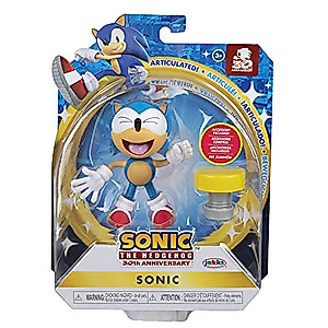 Sonic The Hedgehog 4-Inch Action Figure Classic Sonic with Spring Collectible Toy