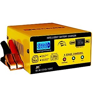 6V and 12V Car Battery Charger, 15A Smart Battery Trickle Charger Maintainer, Pulse Repair Deep Cycle Battery Charger Automotive Desulfator for Car Motorcycle Truck Boat Lawn Mower Lead Acid Batteries