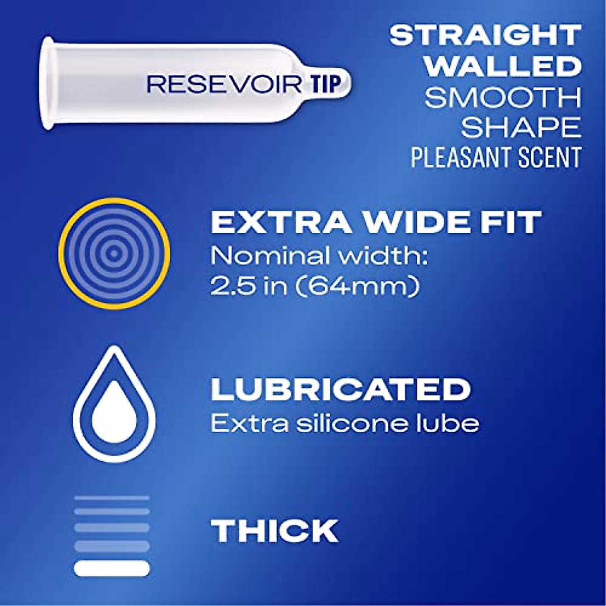 Durex Condom XXL Longer & Wider Natural Latex Condoms, Extra Wide Fit, 12 Count - Ultra Fine & Lubricated (Packaging May Vary)