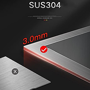 Kitchen Sink, 3 holes Nano Coating Bar Sink, Stainless Steel Workstation, Telescopic Drain Basket (Color : A, Size : 65 * 45cm)