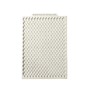 Katy Sue Continuous Dragon Scales Silicone Mold for Cake Decorating & Crafts - Texture Mat Size 6¾ x 5 inch; Each scale: ¼ x ¼ inch.