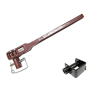 Truck Winch Bar 15" Ratchet Handle, Easy Load Securement, for Flat Bed Trailer 4" Winch Box