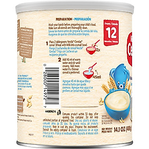 Nestle Cerelac Wheat Cereal with Milk, 14.1-Ounce Canister (Pack of 5)