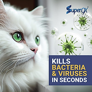 Superox Animal Eye Wash & Tear Stain Remover | Fast Relief from Irritations & Allergies Symptoms | Safe for All Animals | 100 ml (3.38 oz)