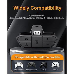 OLCLSS Stereo Headset Adapter for Xbox One, Black, 3.5mm Audio Jack, Compatible with Xbox One Controllers