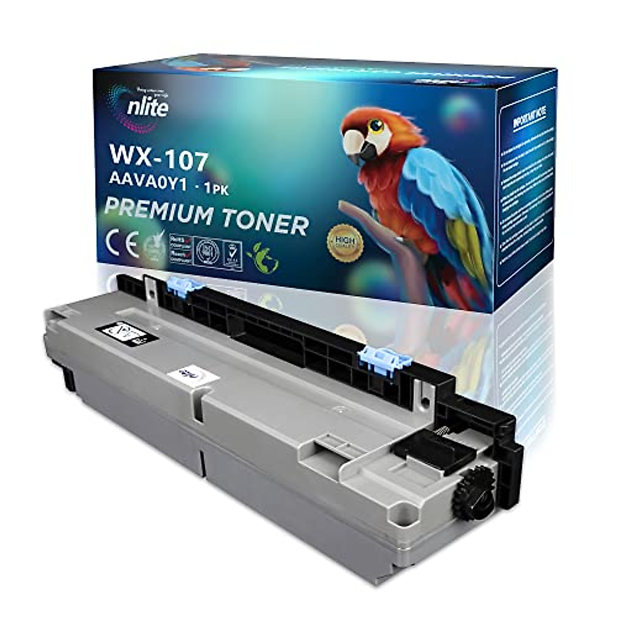 Enlite WX107 AAVA0Y1 Waste Toner Replacement for Konica Minolta bizhub Waste Box WX-107, Work with Bizhub C250i C300i C360i C450i C550i C650i Printers
