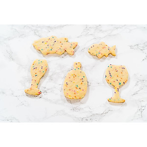 Bakerpan Stainless Steel Wine Glass Cookie Cutter, Wine Bottle Cutter, Wine Cookie Cutter Set