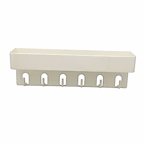 Bddalpke Bathroom Storage Shelf No Punching Towel Brush Wall Mounted Shower Basket Shower Caddy Basket for Bathroom Storage & Organization (White)