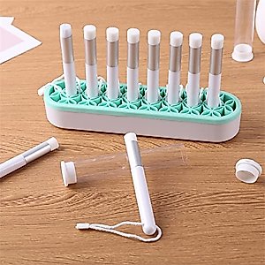 12 Pieces Ink Blending Brushes for Card Making Paper Crafting Stamping Background Mini Crafting Brushes with Holder Sets for Blending Paper Crafter Blenders Painting Multipurpose Use