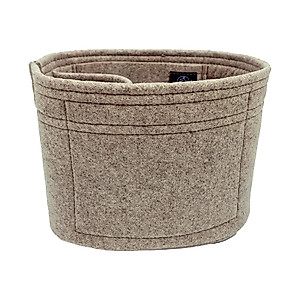 Zoomoni Bag Organizer for Burberry Haymarket Bucket - Premium Felt Purse Handbag Insert Liner Shaper (Handmade) Soft Structure Support