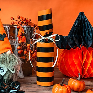 WRAPAHOLIC Halloween Reversible Wrapping Paper Roll - Mini Roll - 17 Inch X 33 Feet - Spider Design, Perfect for Halloween Decorations, Holiday, Party