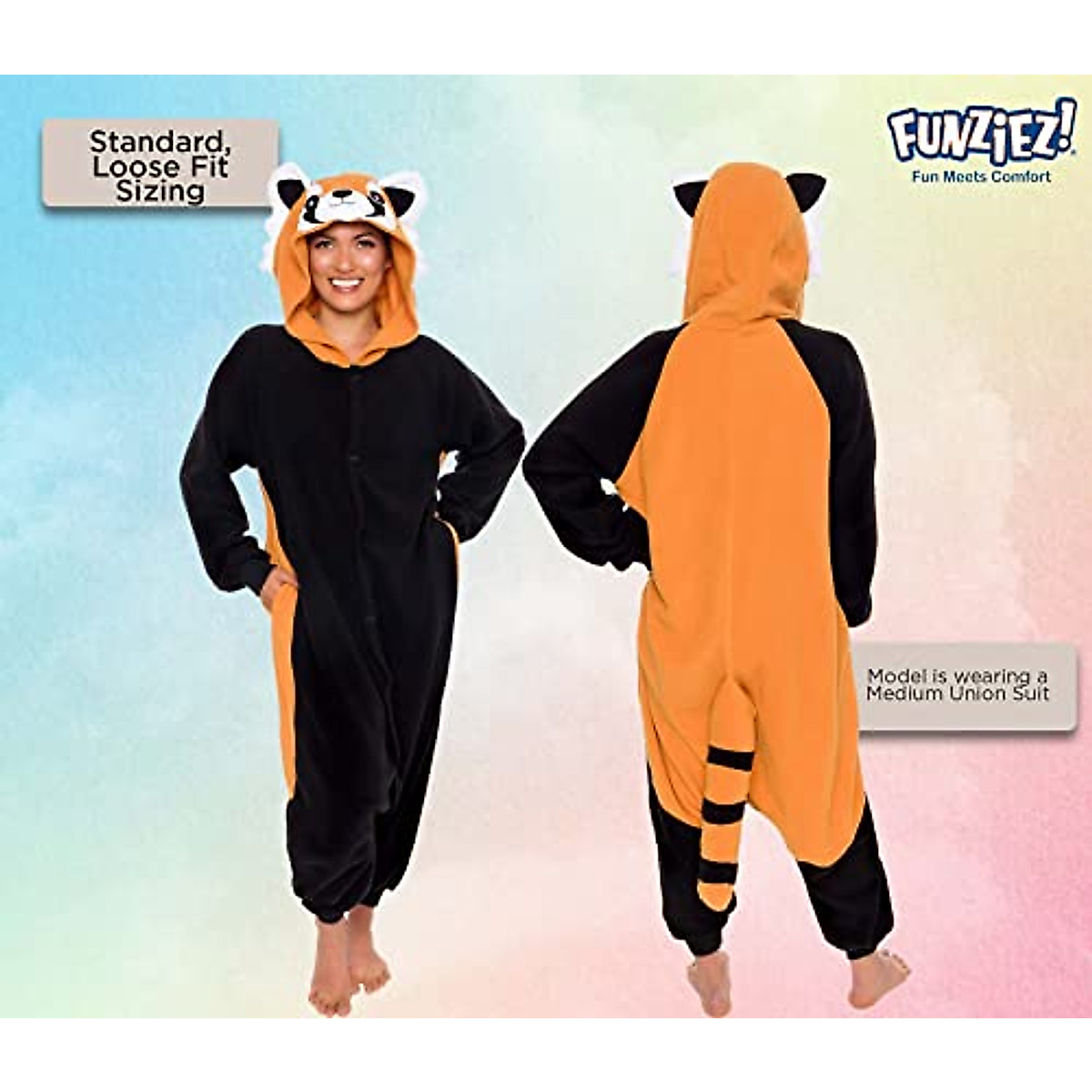 Adult Onesie Halloween Costume - Animal and Sea Creature - Plush One Piece Cosplay Suit for Adults, Women and Men FUNZIEZ!