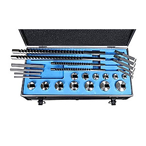 Accusize Industrial Tools No.70 Metric Hss Keyway Broach Set, 4 mm, 5 mm, 6 mm and 8 mm Keyway Size, Style B and C, 5100-0070