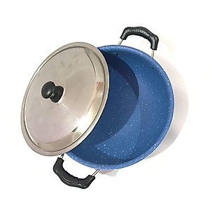 Non-Stick Coating Kadai / Fry Pan with Steel Lid 2.6 mm(Red) ,Valentine Day Gifts