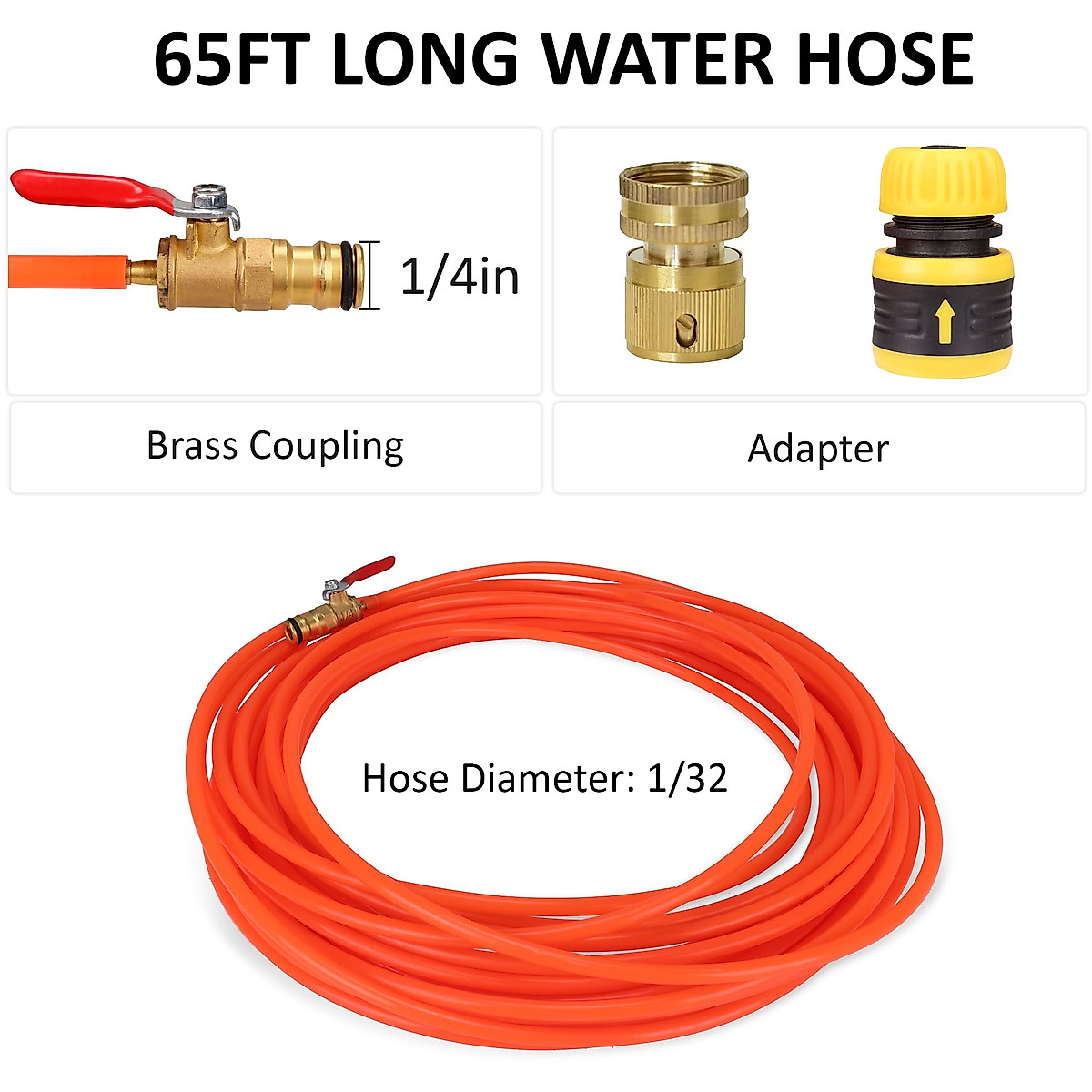 Solar Panel Cleaning Brush, 26 FT Adjustable Water Fed Pole Cleaning Kit, Solar Panel Cleaning Pole and Outdoor Window Washing Equipment