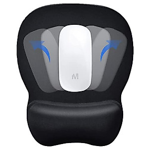 Sonsoke Honkai Star Rail Woman Game Wrist Support Gel Mouse Pad Ergonomic Mouse Pad Gaming Mouse Pad Non Slip 3D Mouse Pad (Silver Wolf 4)