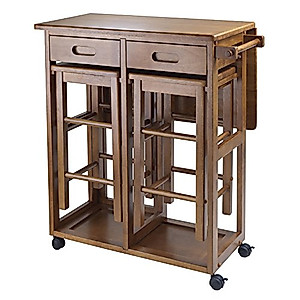 Winsome Wood Suzanne Kitchen, Square, Teak