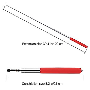 Telescopic Teachers Pointer, Teaching Pointer Sticks, Retractable Classroom Whiteboard Extendable Handheld Pointer for Teachers, Guides, Coach
