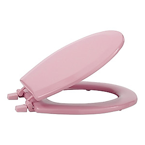 Standard Wood Toilet Seat, Tea Rose - 17 Inch - Fits All Standard Size Fixtures - Easy to Install Fantasia by Achim Home Decor