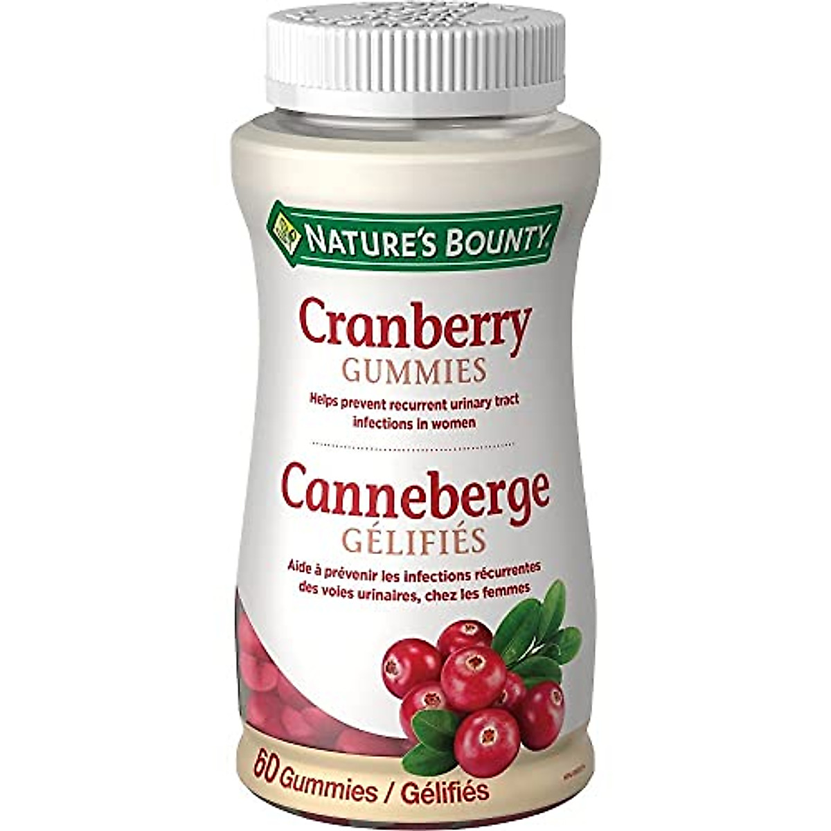 Nature's Bounty Cranberry Gummies, 60's