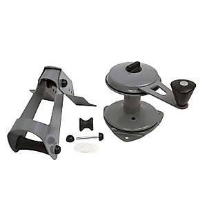 Attwood 13710-4 Anchor Lift System, Lifts and Drops Anchor, Heavy-Gauge Steel, Self-Lubricating Nylon Wheels