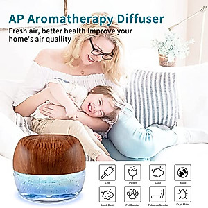 ap airpleasure 2-Pack Water-Based Purifier Air Washer, Air Revitalizer & Fresh Aire Freshener, Air Fresher with 7 LED Color Changing Mood Light for Rooms