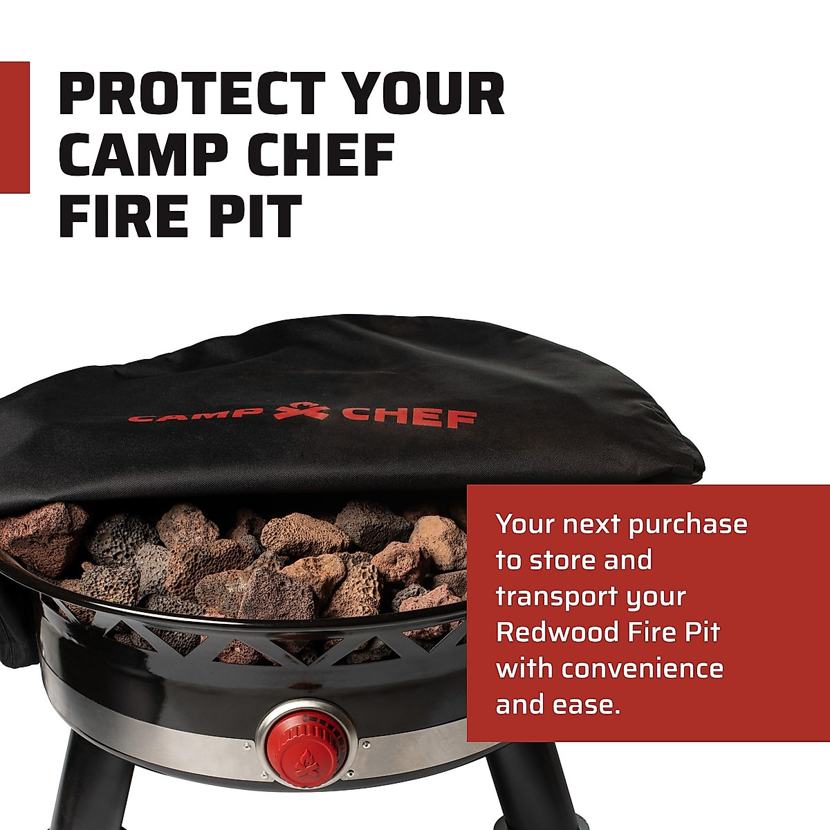 Camp Chef Redwood Fire Pit Carry Bag - for Redwood Fire Pit - Carry Bag for Fire Pit - Fire Pit Carry Bag with Wrap Handles - Durable, Weather-Resistant Fire Pit Bag