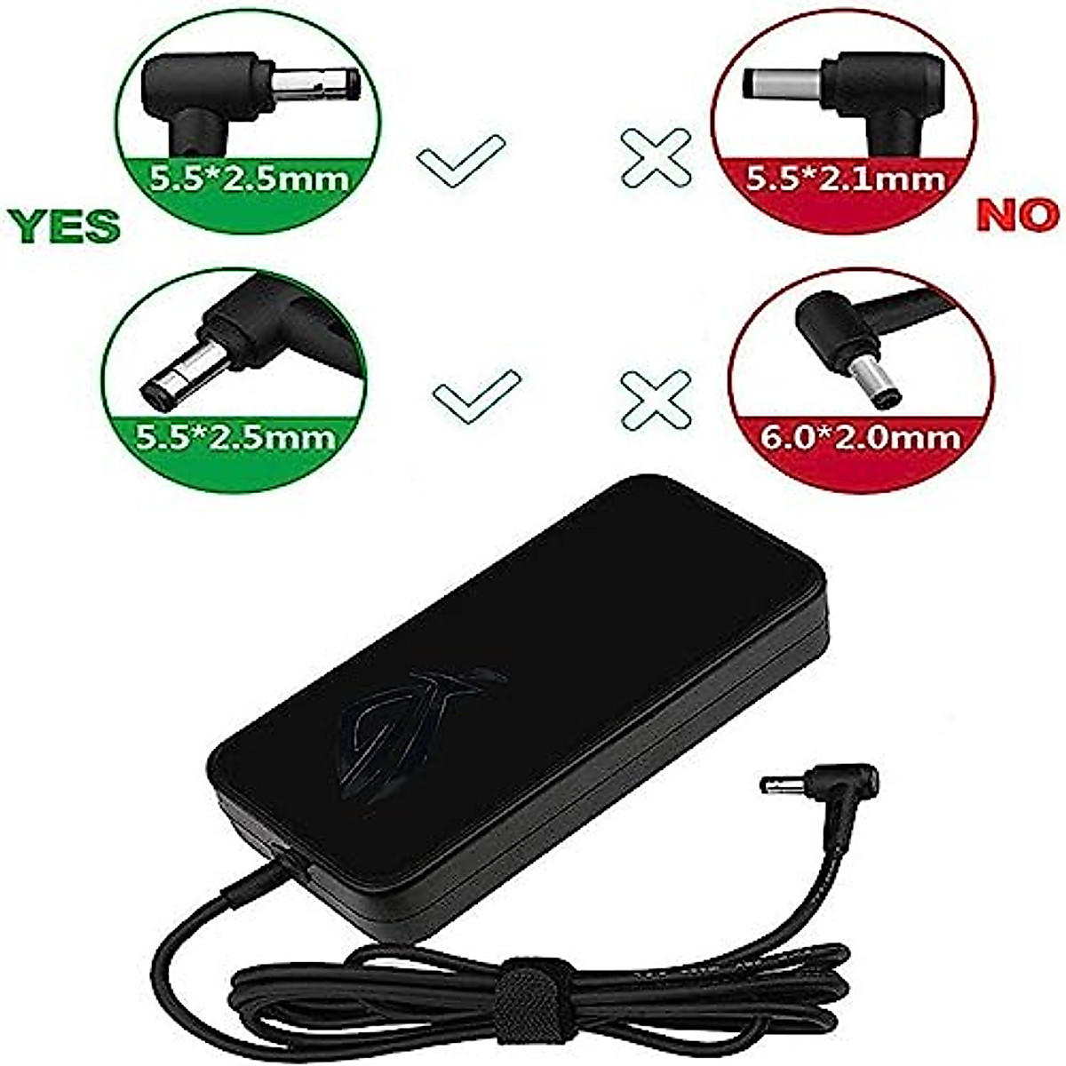 New Slim 19.5V 9.23A 180W Laptop Charger Fit for Asus ROG G750JM G751JM G750JS G75 G75VW G75VX GL502VT G750JW G750JM G750JX G751JL G751JM G752VL ADP-180MB F FA180PM111 G-Series Gaming Laptop