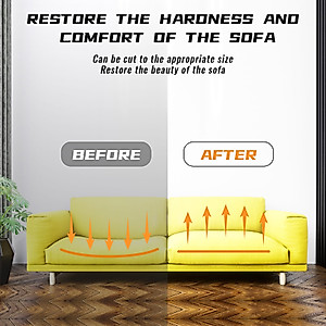 Drydiet Couch Cushion Support 27" x 20" x 1.5" Foam Couch Supports for Sagging Cushions Furniture Couch Cushion Inserts Sofa Seat Support Sofa Replacement Parts to Fix Sagging Sofa Chairs(3 Pcs)