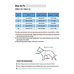 Milumia Pet Cute Outfits for Small Medium Dogs Cats Clothes Bear Patched Dog T Shirts Pink Medium