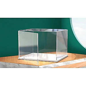 Openable Clear Acrylic Display Case Box ，Versatile Collectibles Display Dustproof Showcase with Thickening Base，for Display Action Figures Home Storage Organizing Toys (16x8x10 inch/40x20x25cm)
