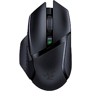 Razer Basilisk X Hyperspeed Razer 5G Advanced 16K DPI Optical Sensor Wireless Gaming Mouse with Up to 450 Hours of Battery Life, Mechanical Mouse Switches (Black)