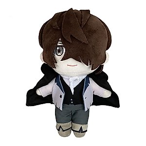 QAHEART BSD Soft Figure Edgar Allan Poe Throw Pillow Anime Soft Figure Hug Pillow Cushions Home Sofa Decoration Collectible for Fans