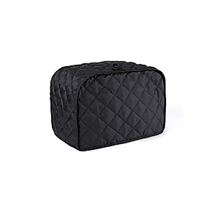 Qifuwanjingfeng Two Slice Bread Machine Cover, Universal Size Kitchen Appliance Cover for Bread Machine, Black Bread Machine Cover, Ideal Gift for Women