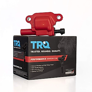 TRQ 8 Piece Premium High Performance Ignition Coil Square Style Kit for 2016-2018 Camaro / 2014-2018 Corvette / 2014-2018 Sierra 1500/2014-2018 Silverado 1500/2015-2018 Tahoe / 2015-2018 Yukon