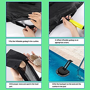 2 Pack Pool Critter Escape Ramp, Critter Ramp Pool, Pool Escape Ramp for Animals, Animal Saving Escape Ramp for Saving Frogs, Birds, Ducks Rescues Spa Pool Floating Ramp Tools (Black)